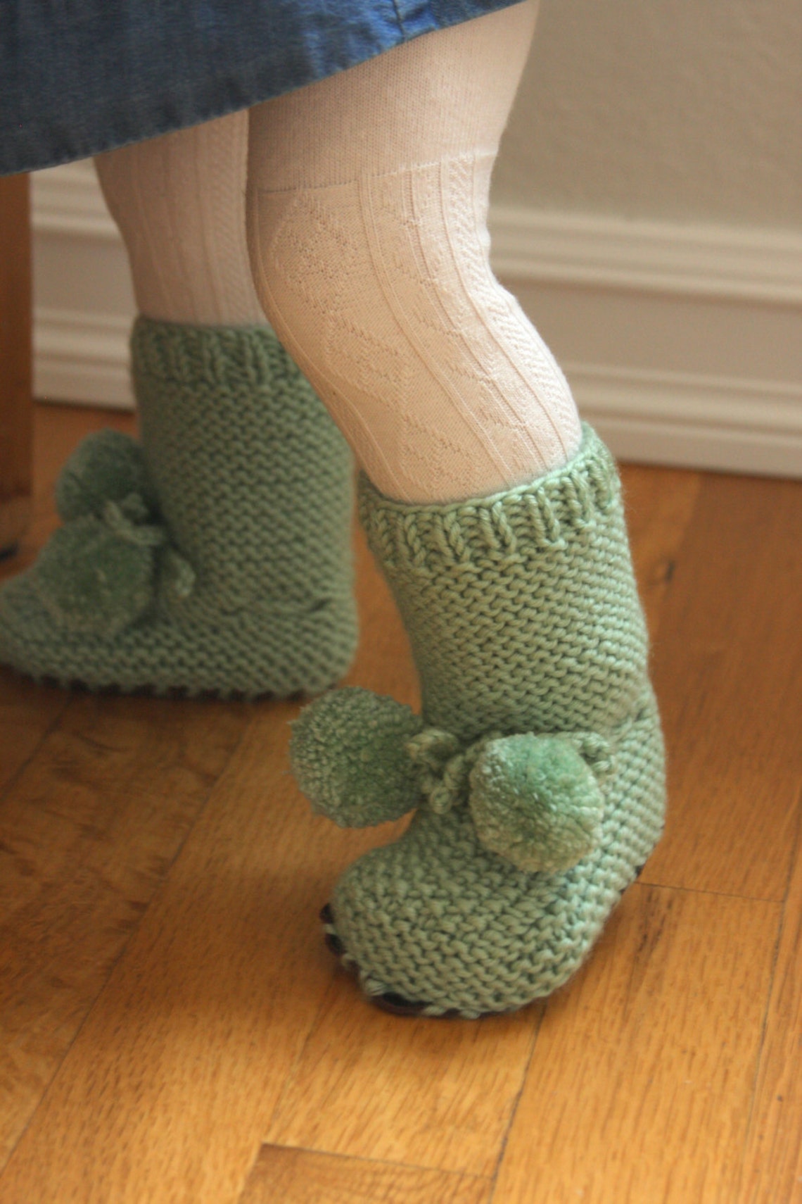 KNITTING PATTERN PDF File - Knit Baby Bootie Pattern - Baby Knit Boots ...