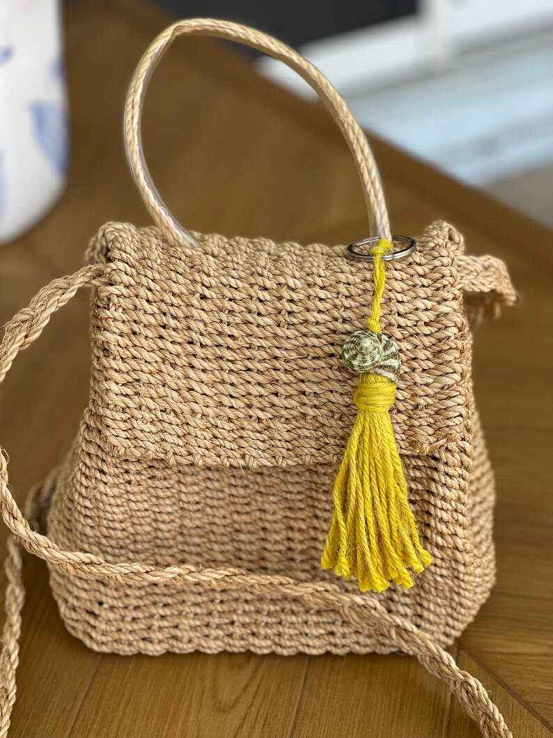 Handmade Mini Shell Tassel. Keychain, Could Be Also Hung on Purse ...