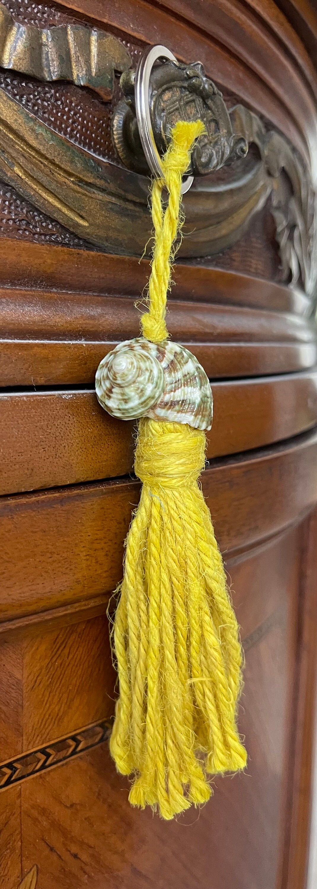 Handmade Mini Shell Tassel. Keychain, Could Be Also Hung on Purse ...