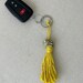 Handmade Mini Shell Tassel Keychain, Yellow Recycled Cotton - Etsy