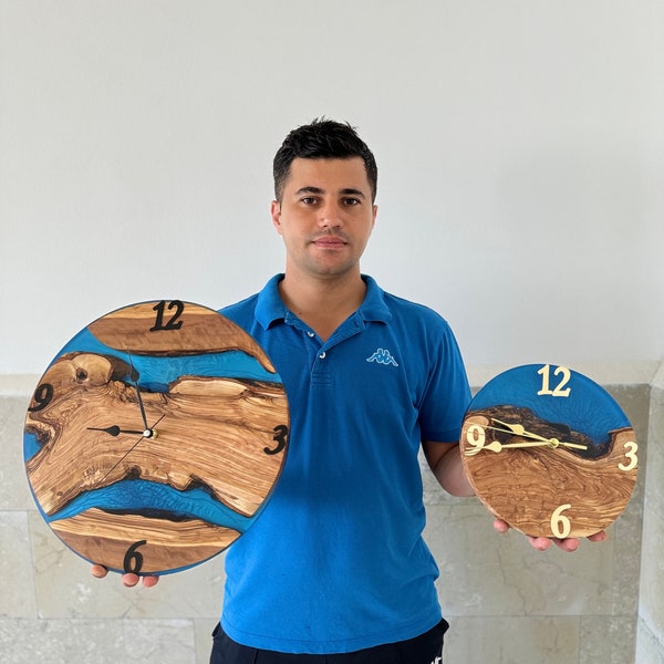 Wood Clock - Etsy New Zealand