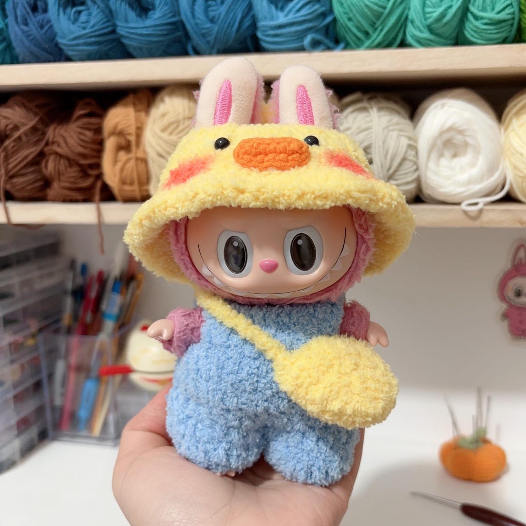 Handmade Duck Labubu Clothes Crochet Labubu Outfit Labubu Hoodie Labubu ...