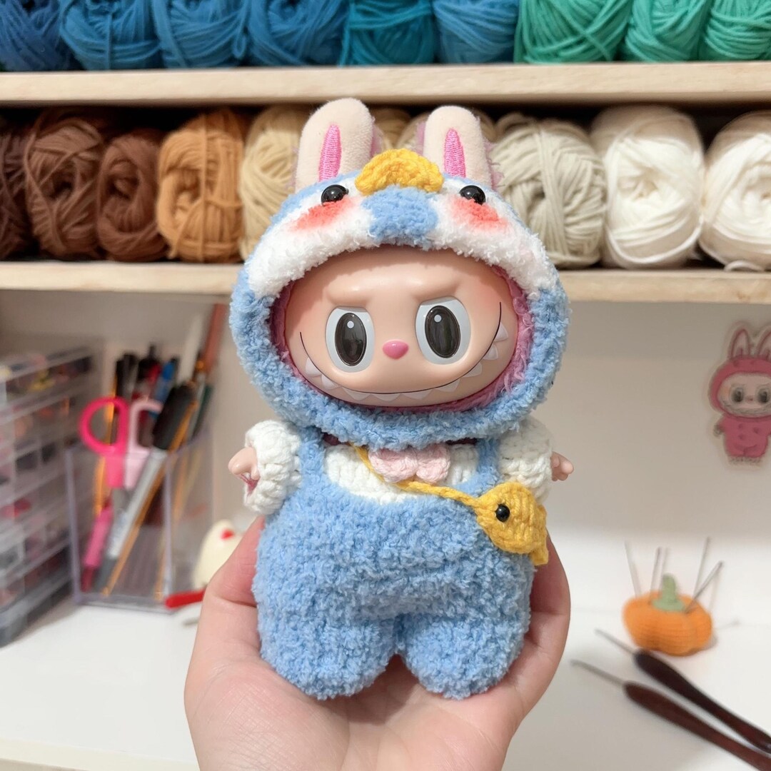 Handmade Penguin Labubu Clothes Crochet Labubu Outfit Labubu Hoodie ...