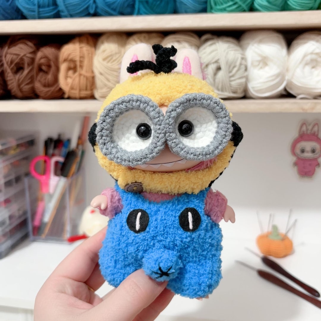 Handmade Minions Labubu Clothes Crochet Labubu Outfit Labubu Hoodie ...