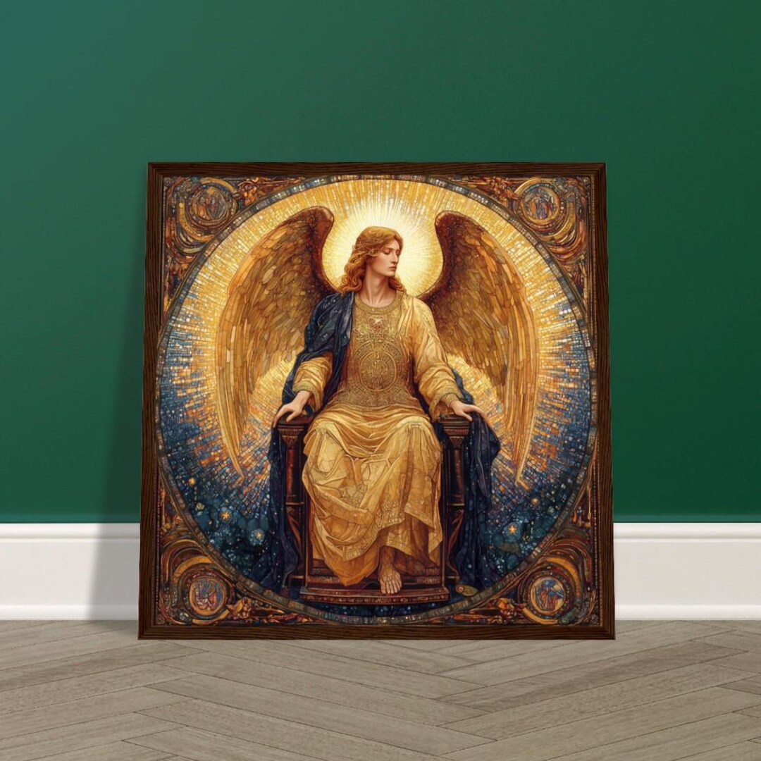 The Ten Archangel Series - 10. Metatron WOOD FRAME . Spiritual Gift ...