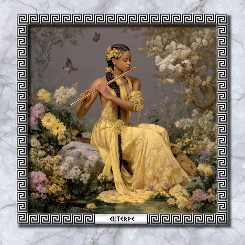 The Nine Muses – Mystical Greek Goddesses of Inspiration, Colorful ...
