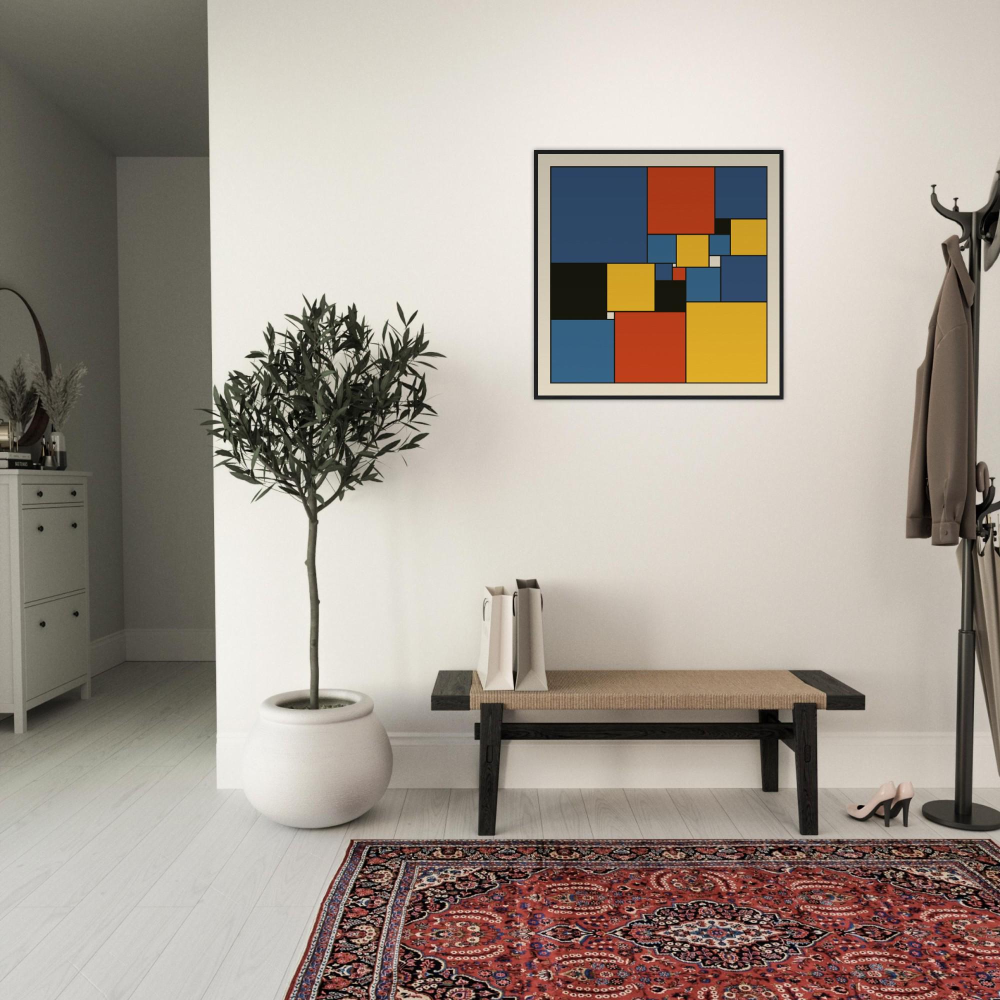 Duijvestijn Perfect Squared Squares Poster #1 – Geometric Mondrian ...