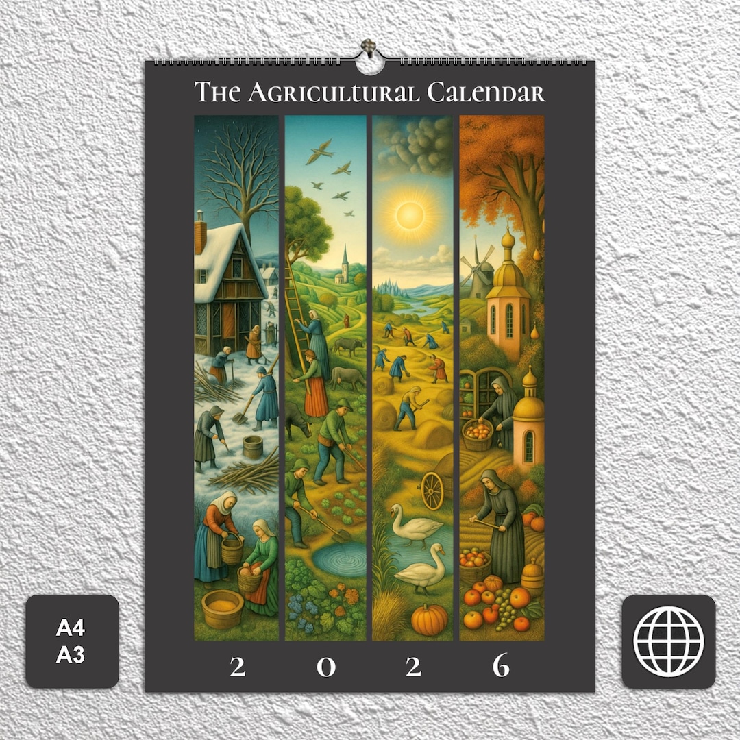 The Agricultural Calendar of 2026 – Naive Art Seasonal Planner With ...