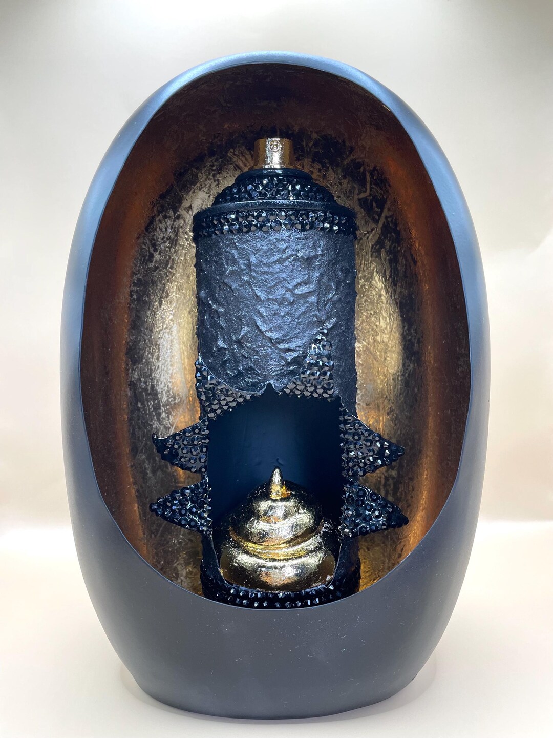 Spray Aerosol Sculpture, Golden Poop “artcore”. - Etsy