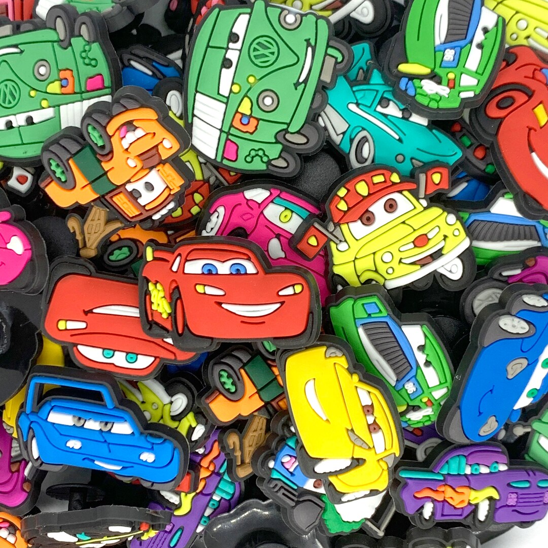 Cartoon Cars Shoe Charms Cute Decorations for Pixar Fans Unique ...
