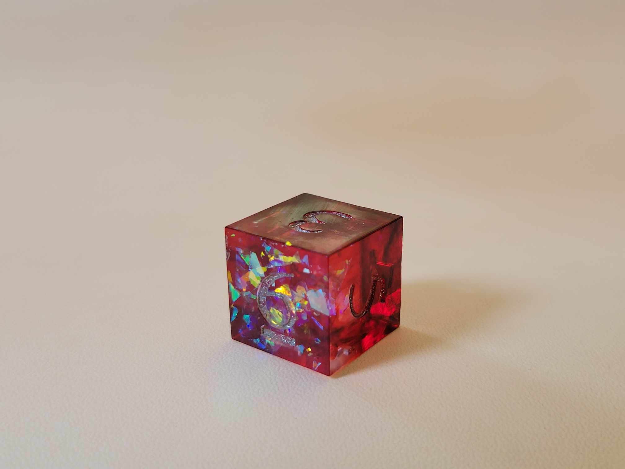 Full Set of 7 DND Dice Red Cosmic Galaxy Magical Swirled Dice. Gorgeous ...