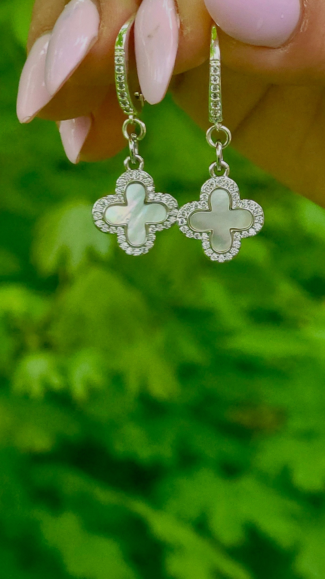 Elegant Gift, Pearl Necklace and Earrings, Present for Her, Van Cleef ...