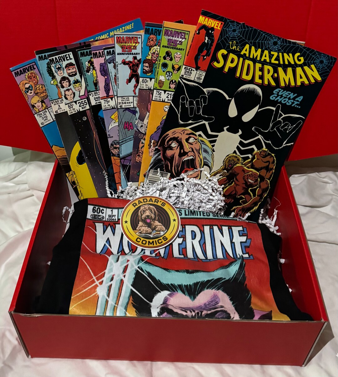 1980s Vintage Superhero Comics Mystery Gift Box, Marvel Comics & Custom ...