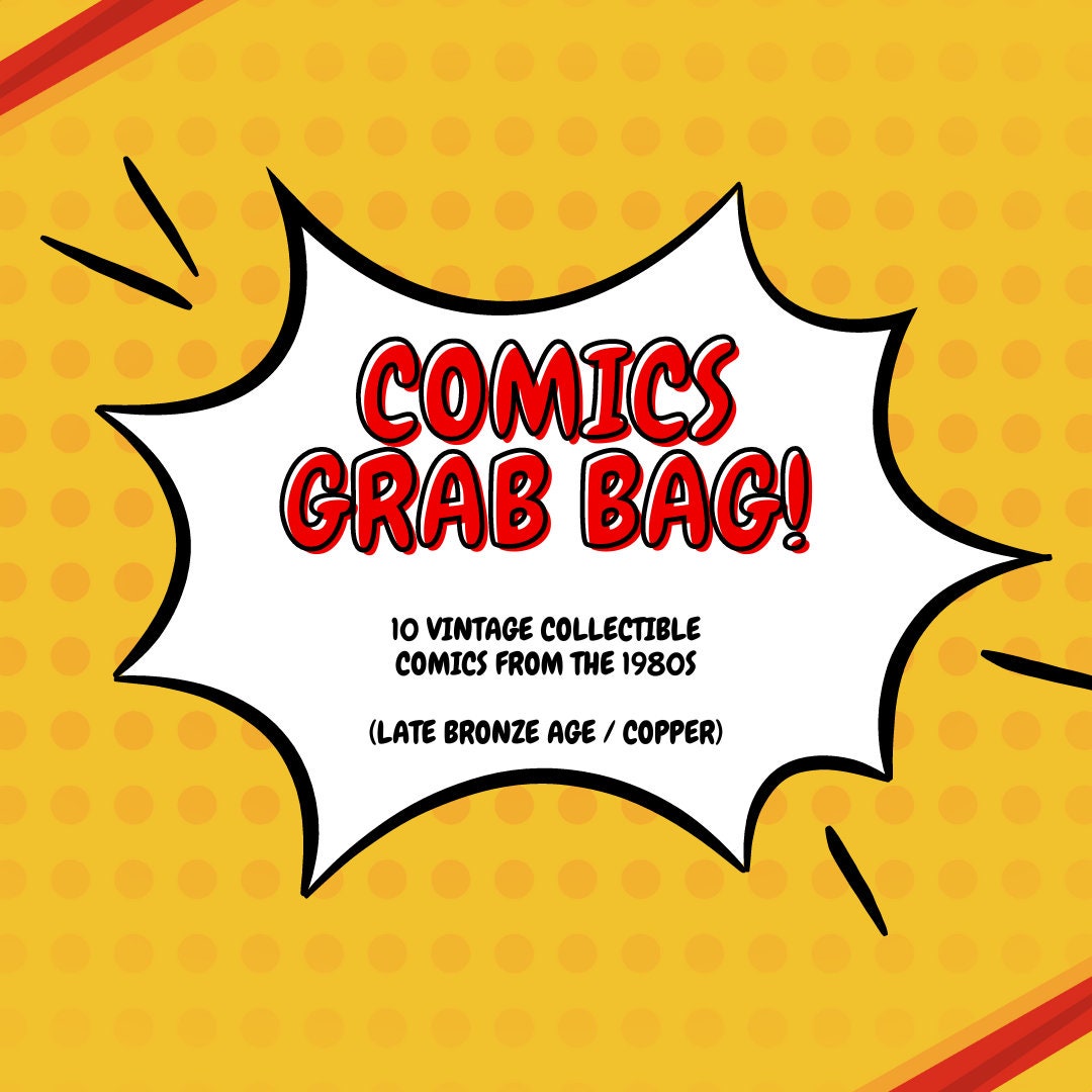 1980s Vintage Comics Mystery Box Grab Bag Retro Marvel / DC / Indie ...