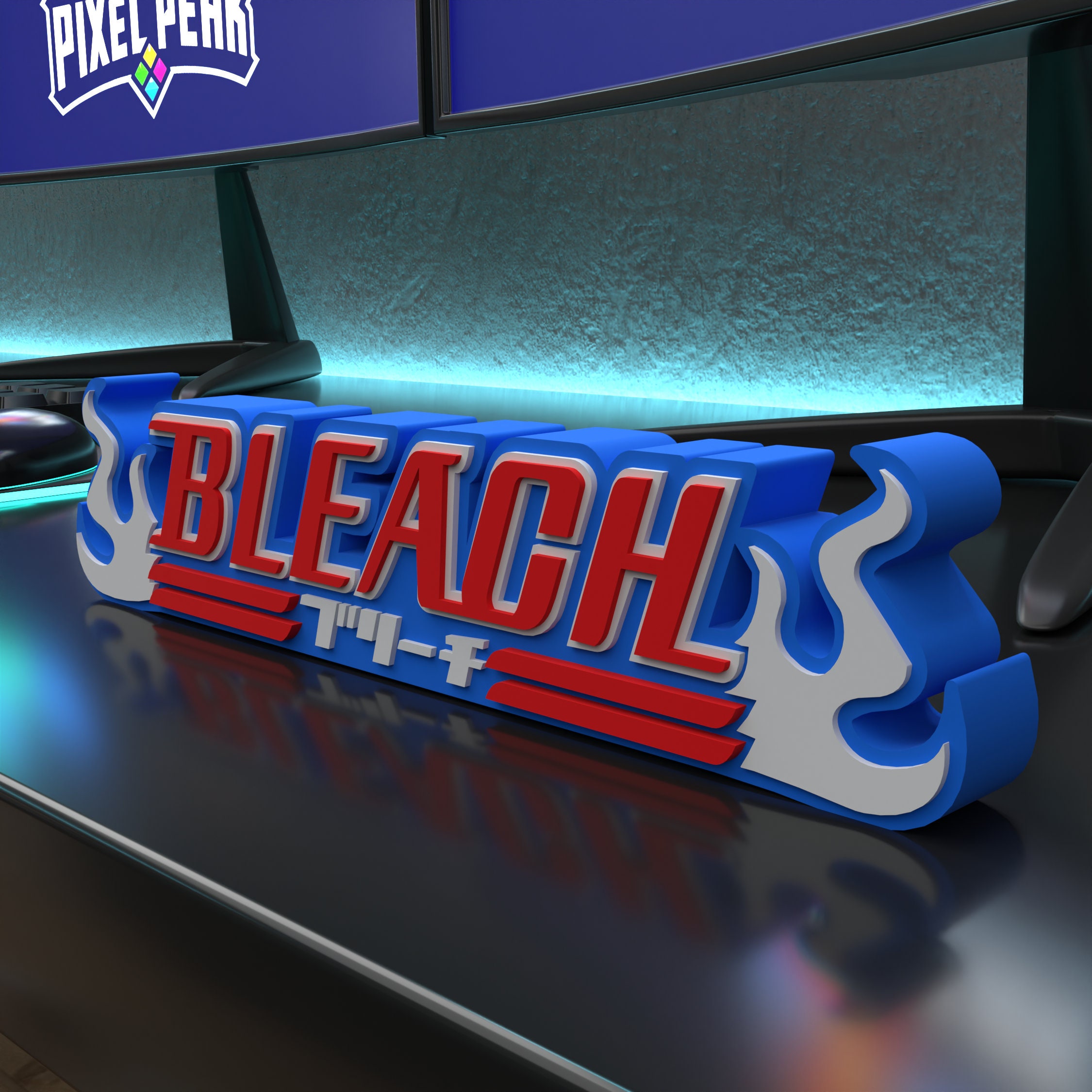 Anime 3D Printed Logo Display Sign - Etsy