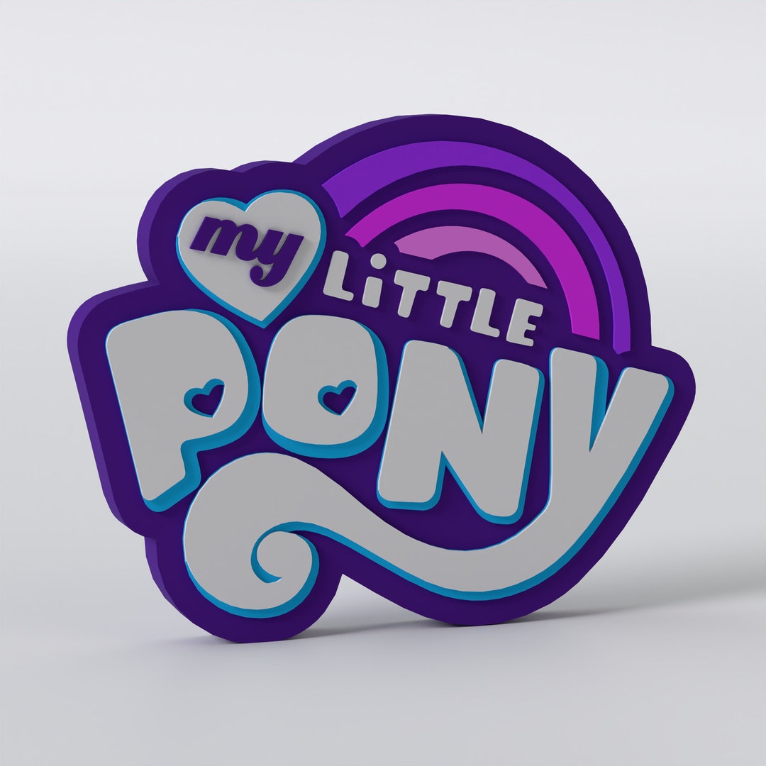 My Pony 3D Printed Logo Display Sign - Etsy