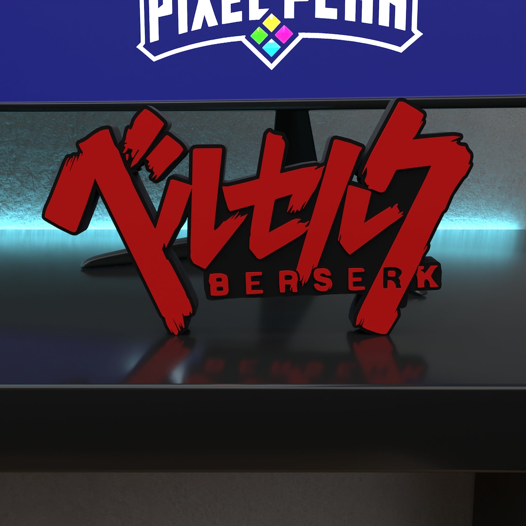 Anime 3D Printed Logo Display Sign - Etsy