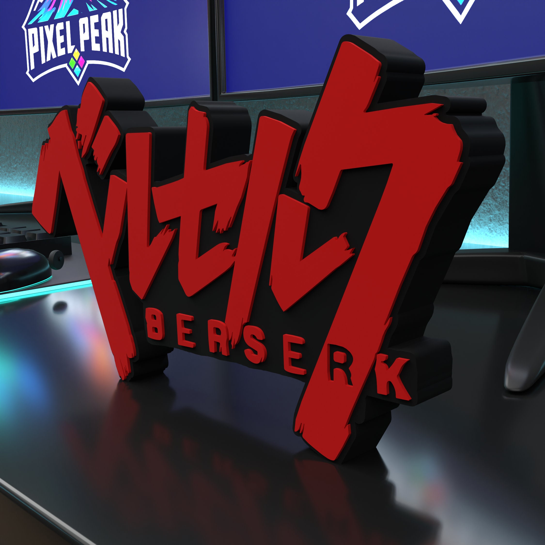 Anime 3D Printed Logo Display Sign - Etsy