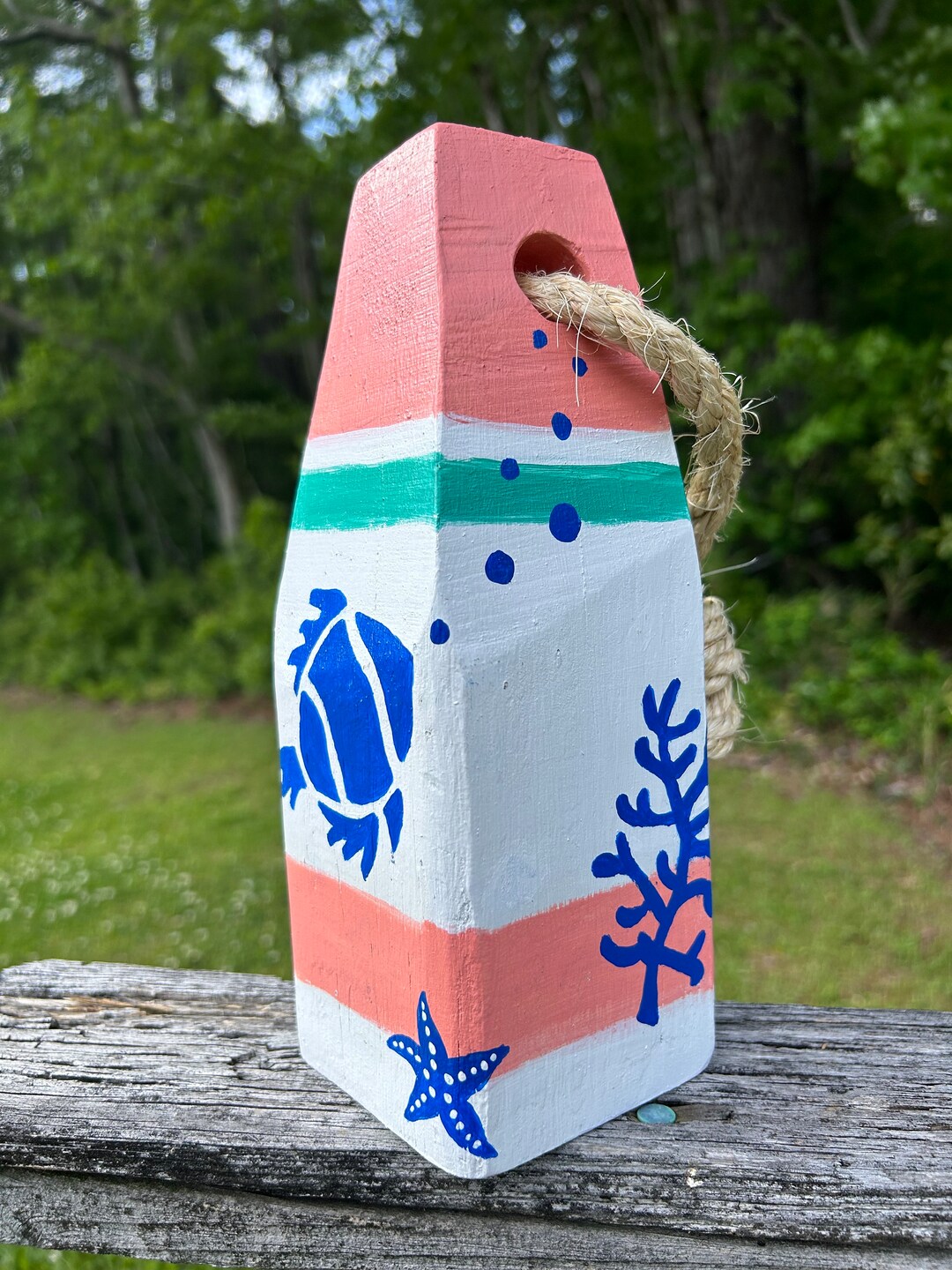 Buoy Painted Fish Buoy Gift Outdoor Gift Buoy - Etsy