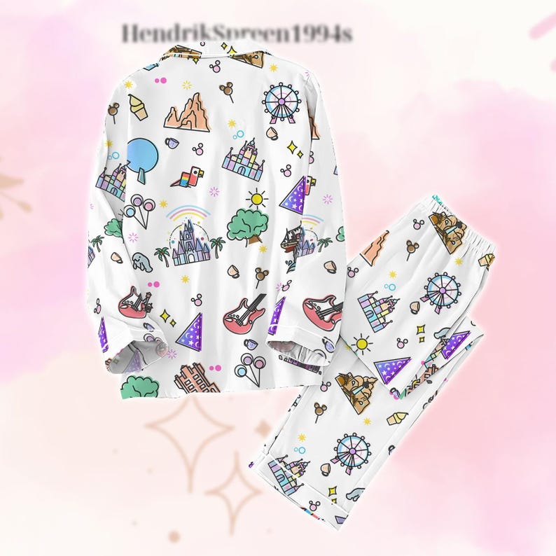 Disney Castle Pajamas Set, Magic Kingdom Family Pajamas, Happiest Place ...