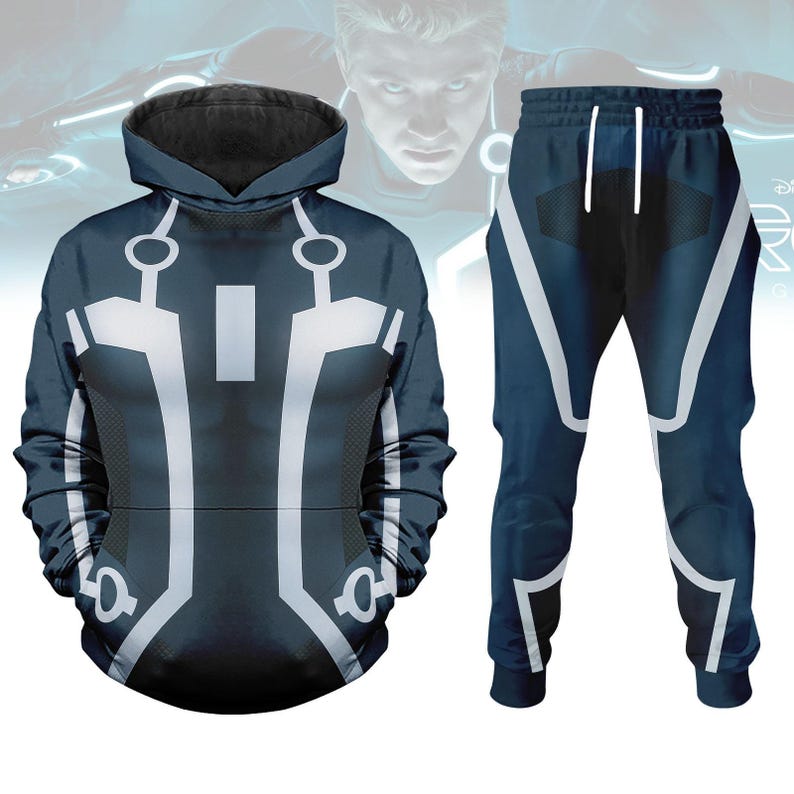 Tron Legacy Disney Cosplay Hoodie Jogger, Tron Legacy Halloween Costume ...