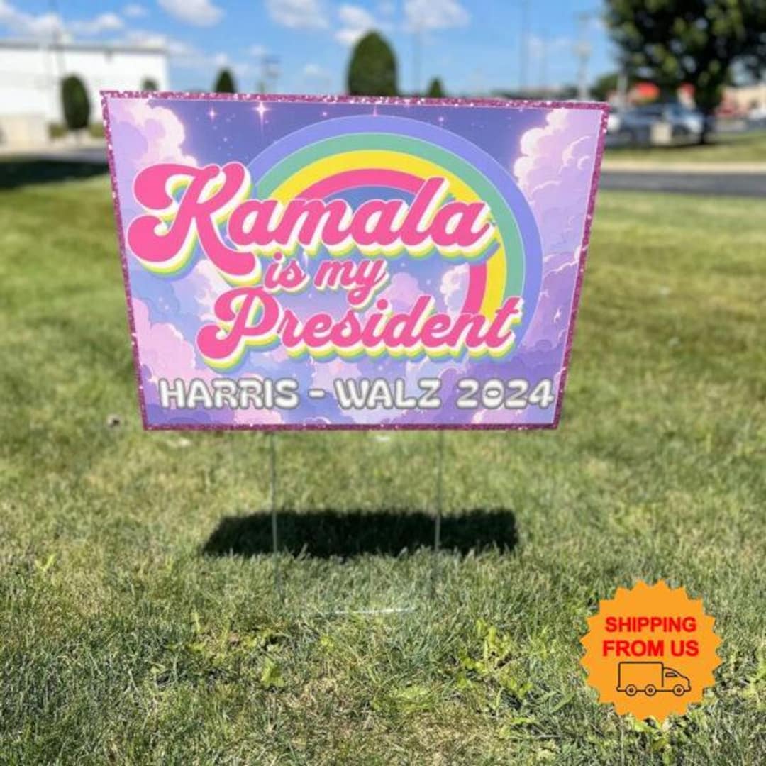 Kamala Harris Yard Sign, Madam President Sign, Madam President Harris ...