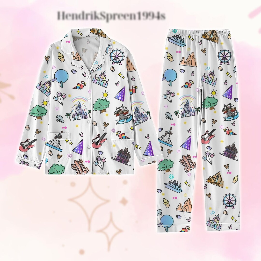 Disney Castle Pajamas Set, Magic Kingdom Family Pajamas, Happiest Place ...