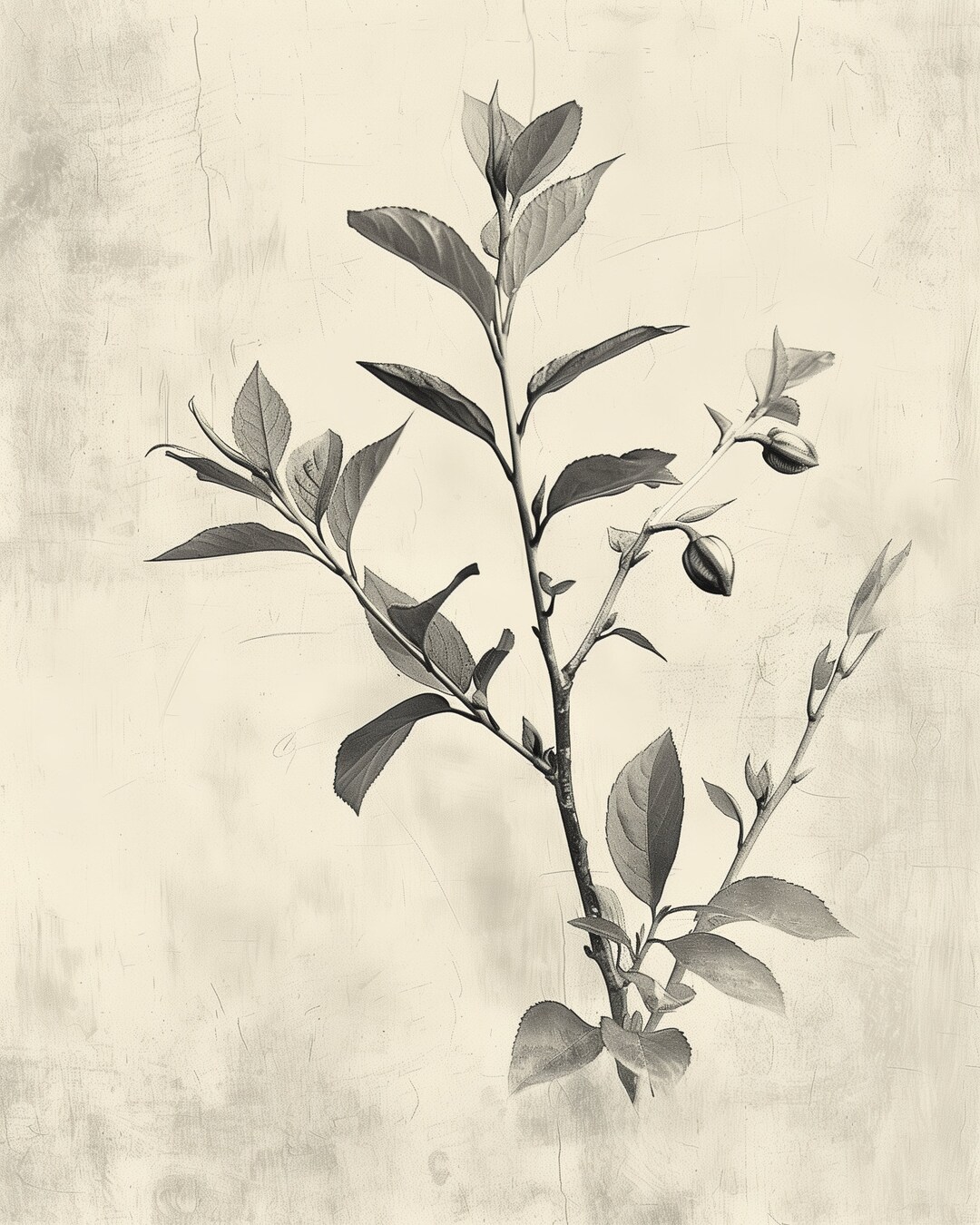 Printable Botany Illustration, Printable Test Item of a Digital Botany ...