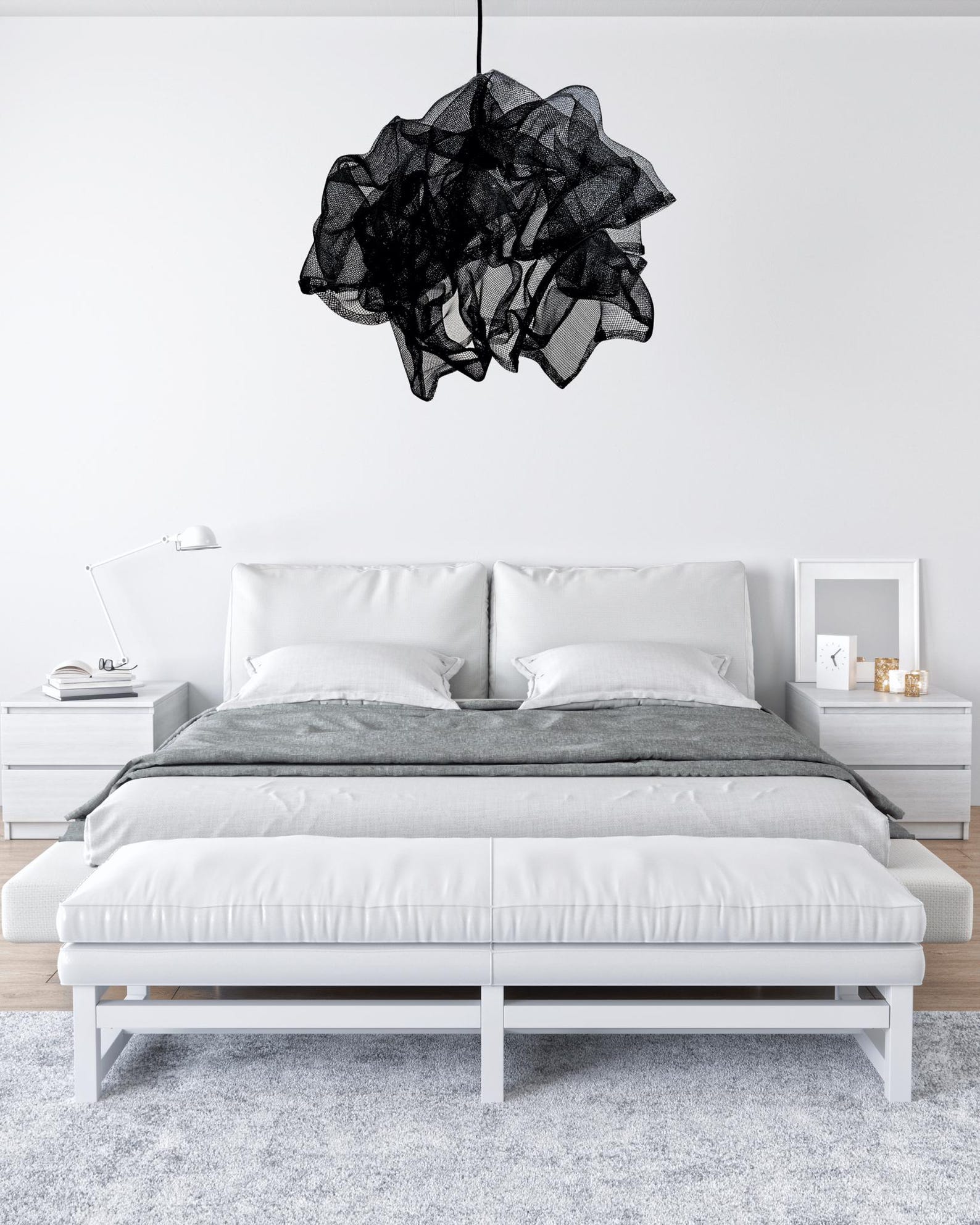 Steel Pendant Light | Wire Mesh Lampshade | Hanging Lamp | Metal ...