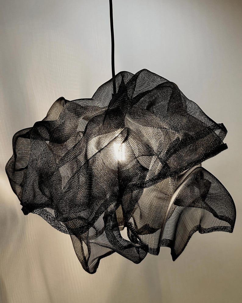 Steel Pendant Light | Wire Mesh Lampshade | Hanging Lamp | Metal ...