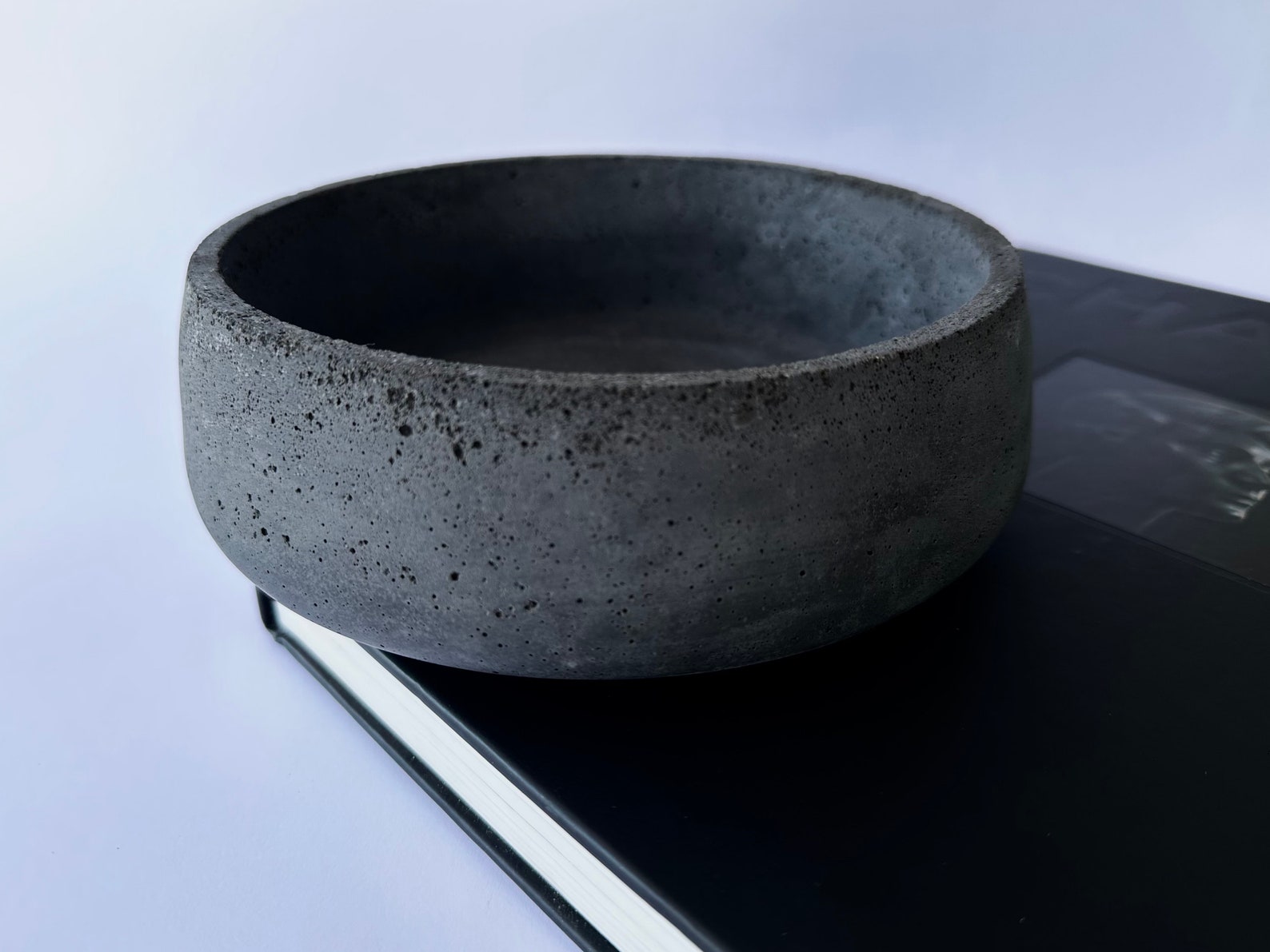 Concrete Bowl Large Concrete Bowl Pot Minimal Concrete Bowl Home ...
