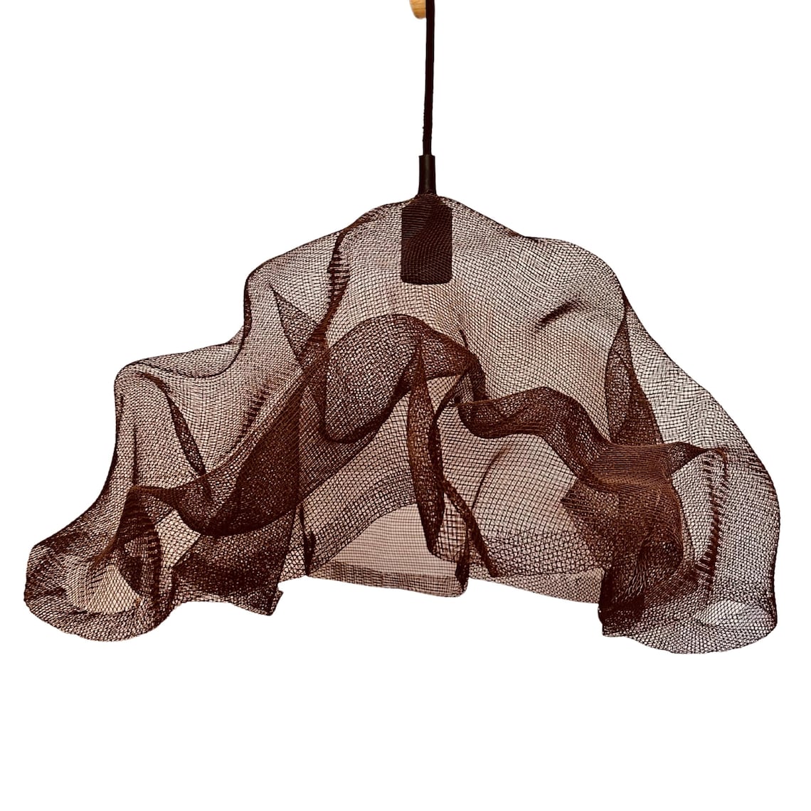 Steel Pendant Light | Wire Mesh Lampshade | Hanging Lamp | Metal ...