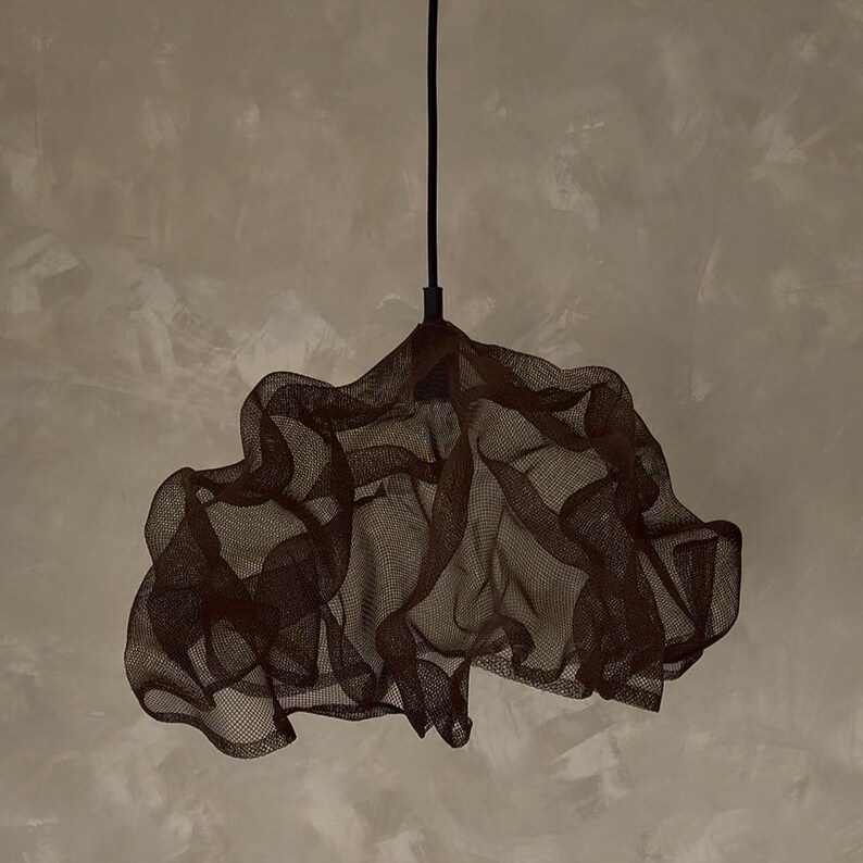 Steel Pendant Light | Wire Mesh Lampshade | Hanging Lamp | Metal ...