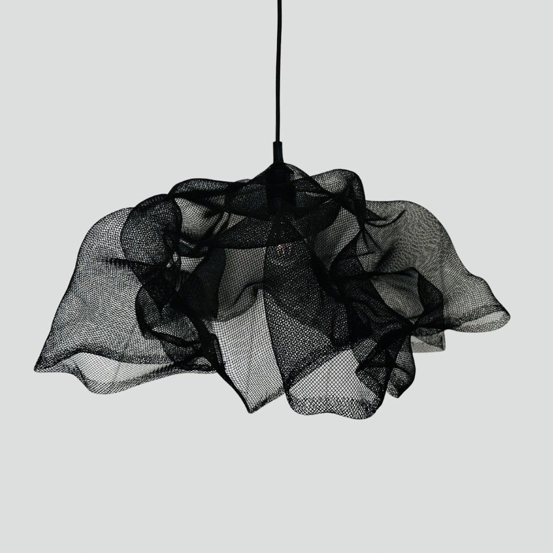 Minimalist Mesh Pendant Light | Handmade Sculptural Ceiling Lamp for ...