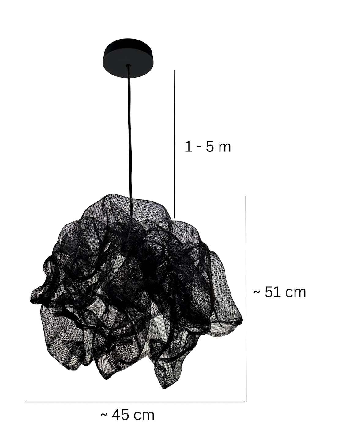 Steel Pendant Light | Wire Mesh Lampshade | Hanging Lamp | Metal ...