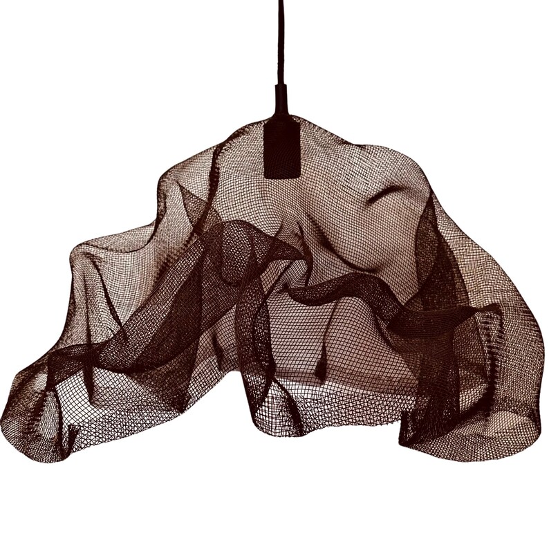 Steel Pendant Light | Wire Mesh Lampshade | Hanging Lamp | Metal ...