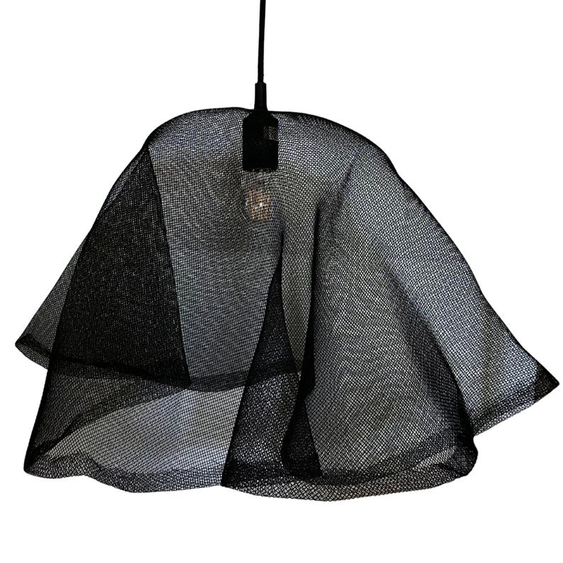 Steel Pendant Light | Wire Mesh Lampshade | Hanging Lamp | Metal ...