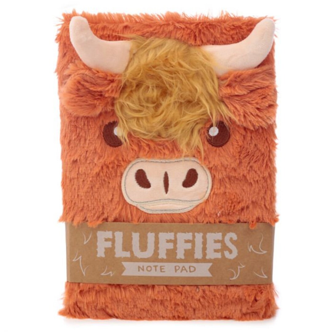 Highland Coo Cow Plush Fluffies Notebook - Etsy
