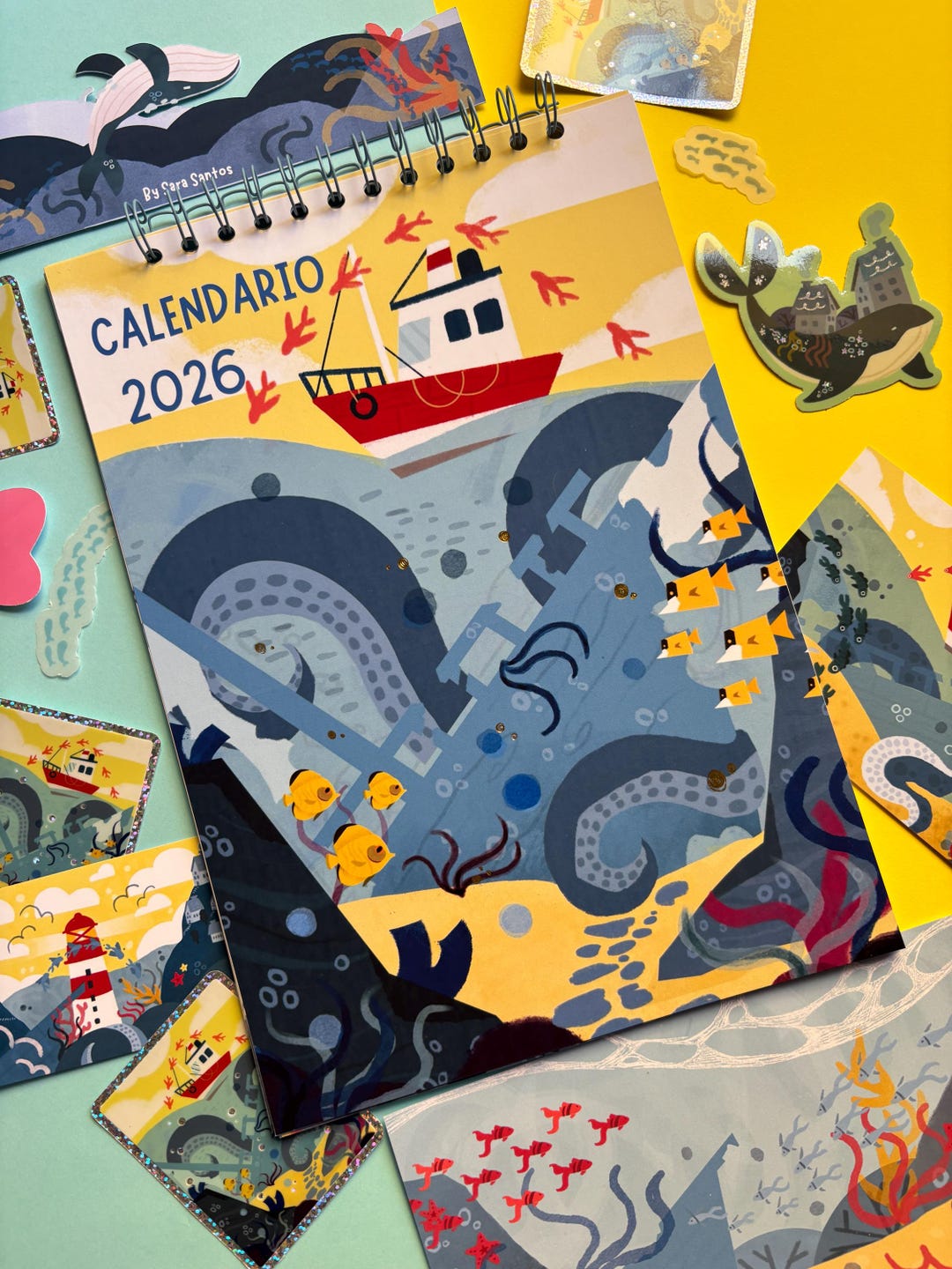 The Sea Calendar - 2026 Calendar - Etsy UK