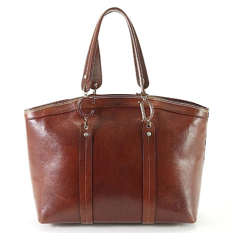 Authentic Christian Dior Rare Galliano Flower Embroidered Calf Leather ...