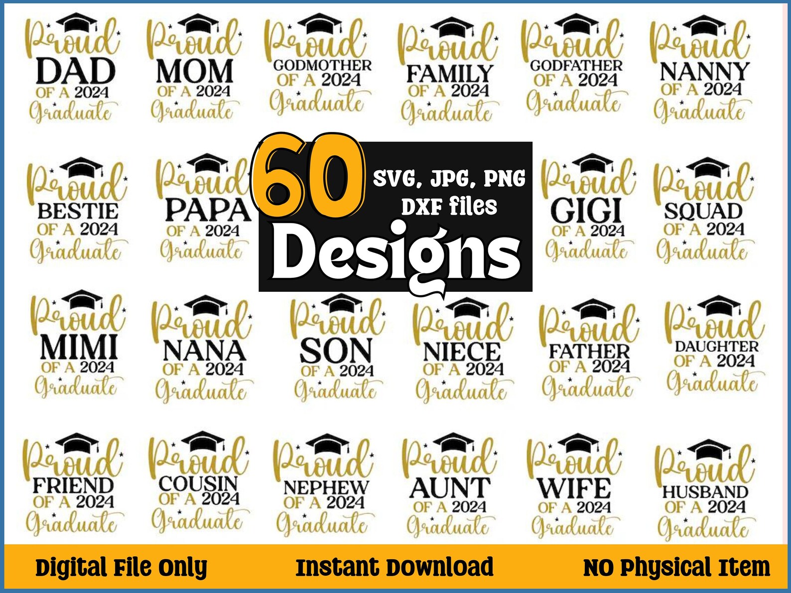 Graduate 2024 SVG Bundle Graduation Cap Svg Graduate 2024 Svg Bundle ...