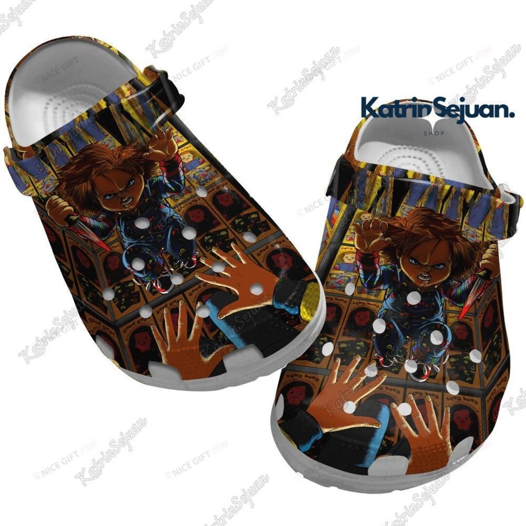 Chucky Sandals, Chucky Doll Shoes, Halloween Movie Merch Sandals ...