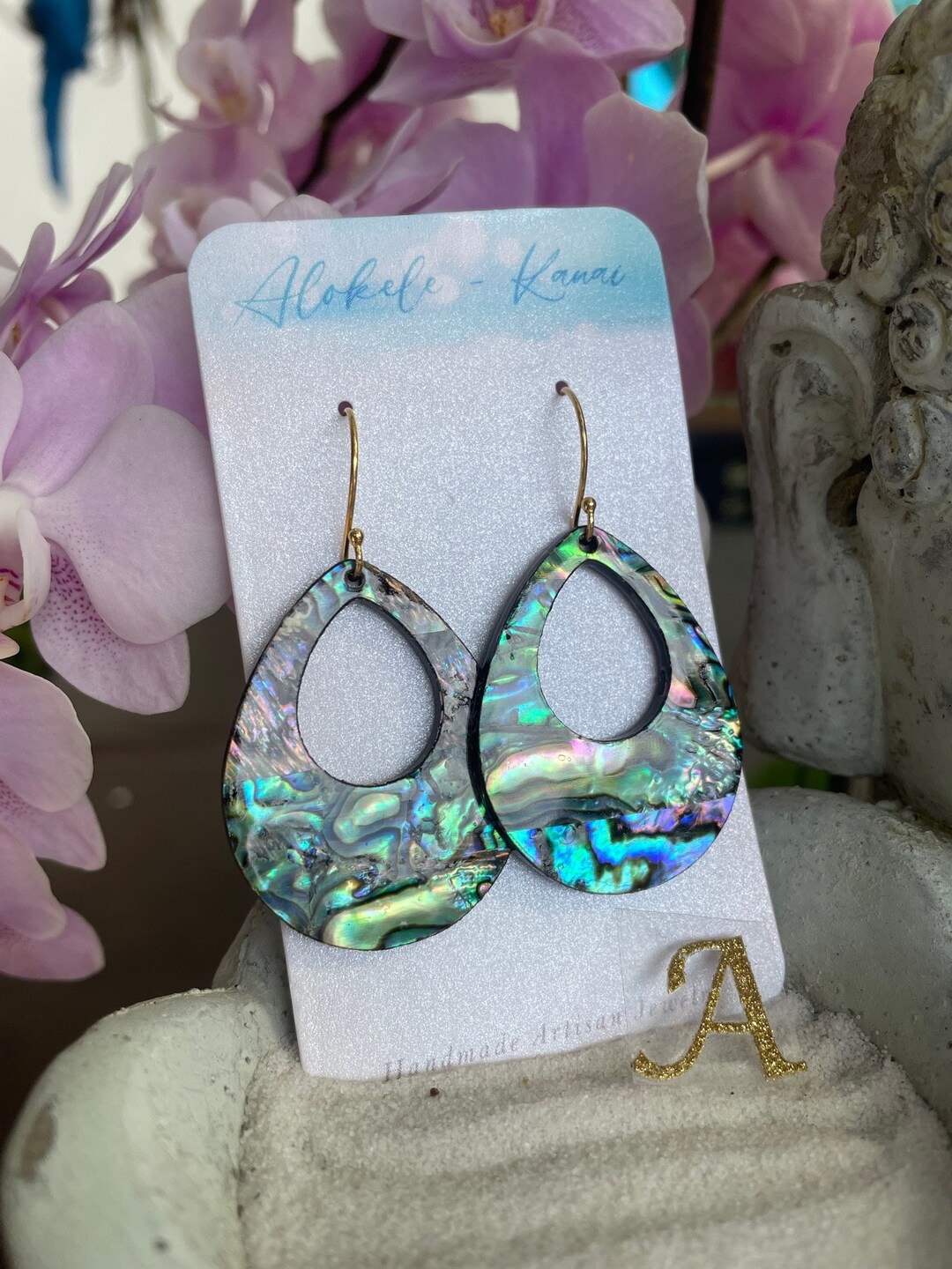 Paua Shell Collection Lightweight Paua Shells Open Teardrop - Etsy