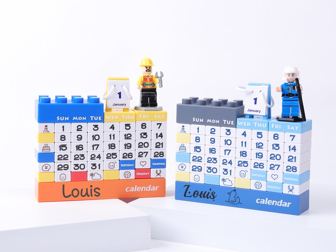 Custom Minifigures Calendar , Personalized Minifig With Engraved ...