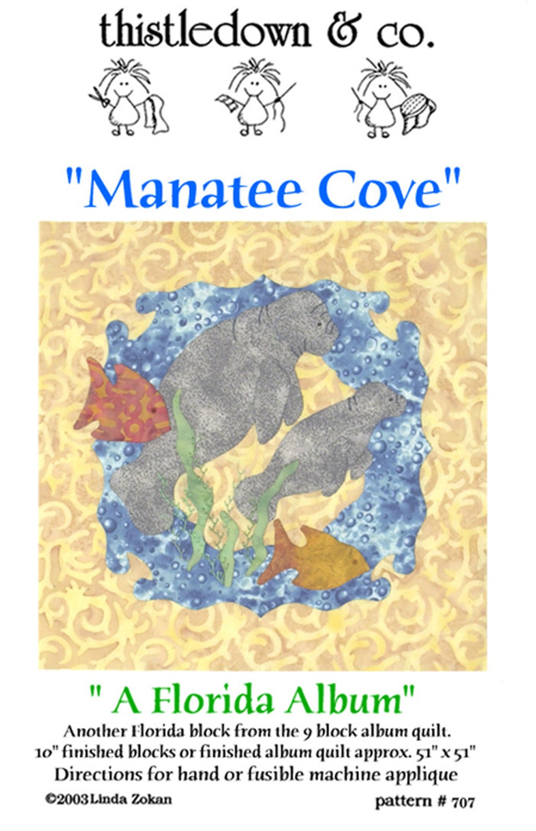 Manatee Cove Applique Quilt Pattern - Etsy