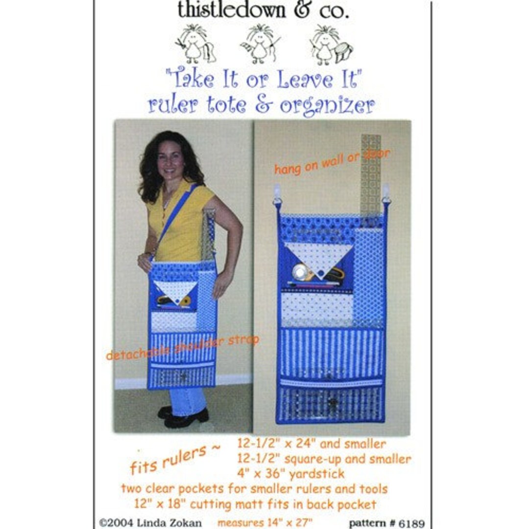 Tote Pattern for Sewing and Quilting Tools and Rulers - Etsy