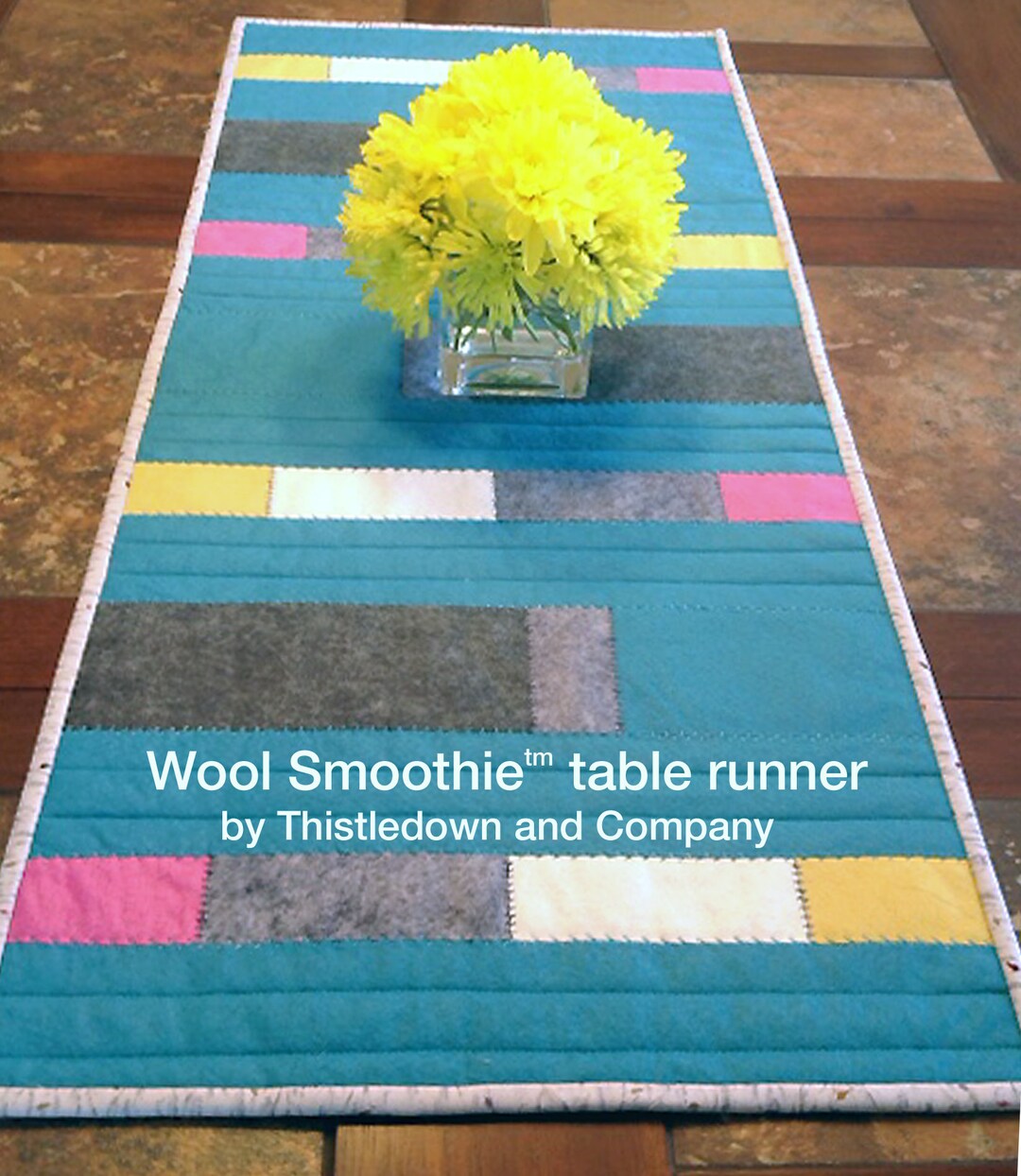 Modern Table Runner Pattern - Wool Smoothie - Etsy