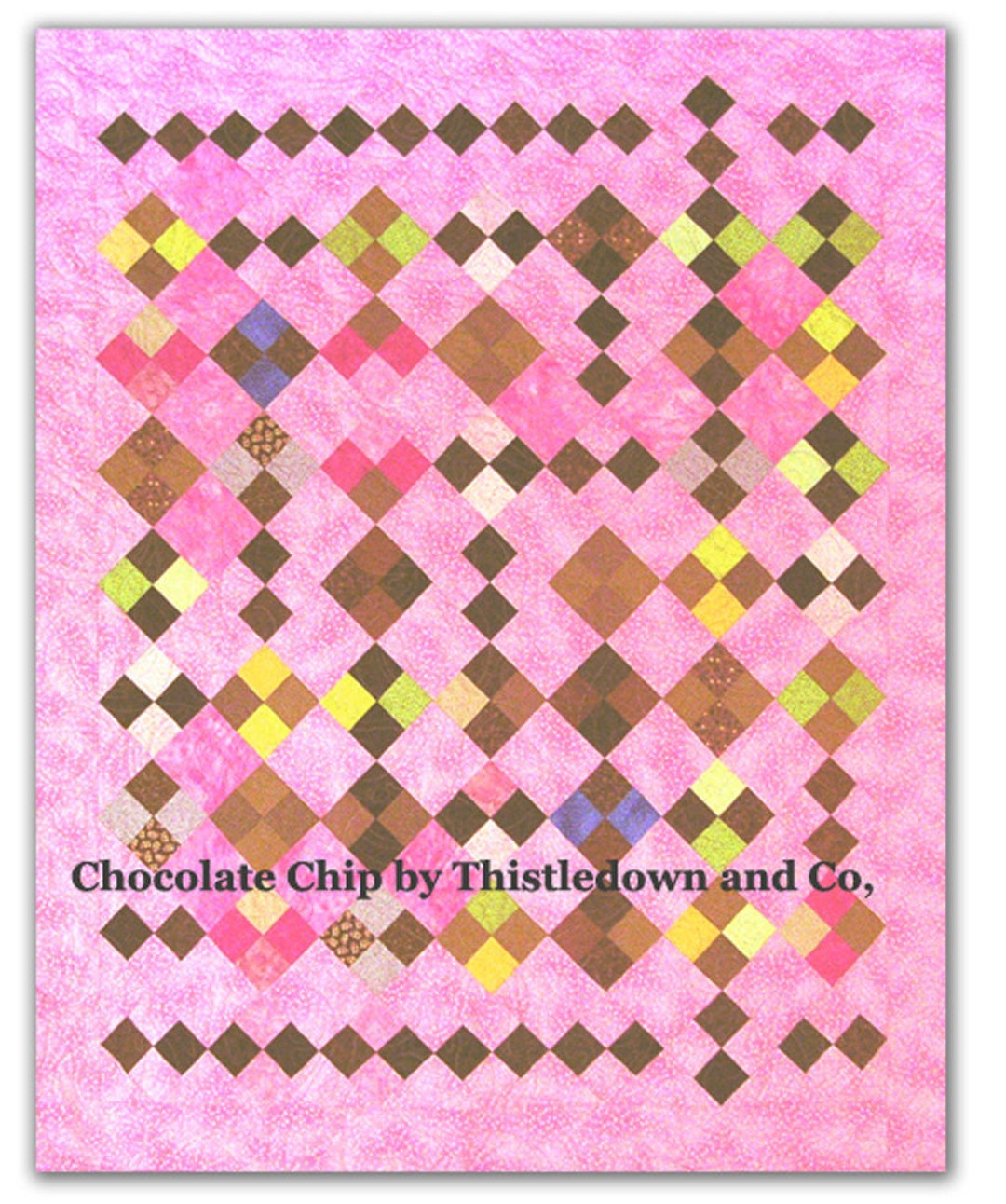 Modern Patchwork Quilt Pattern chocolate Chip - Etsy