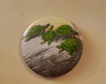Turtle Button | Etsy