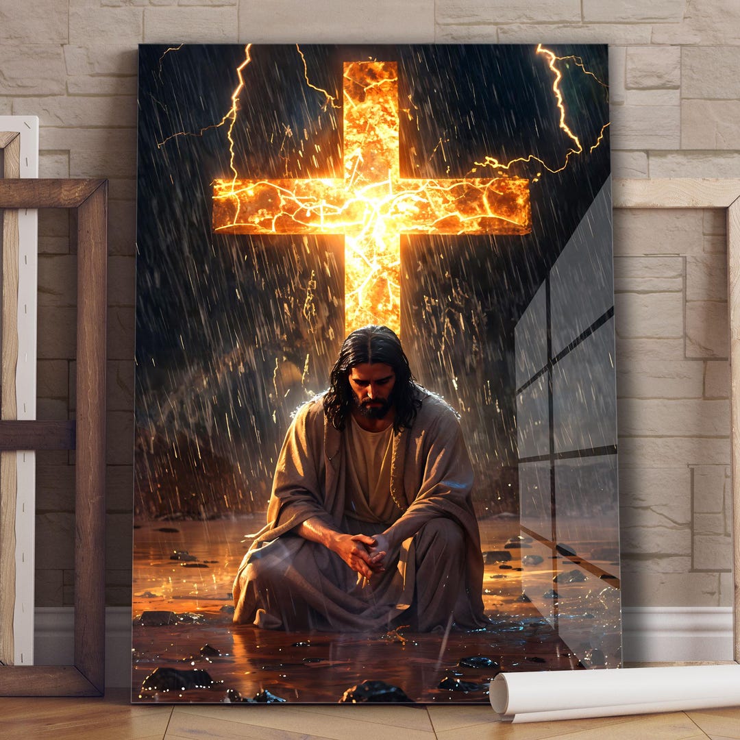 Jesus Christ Glass Wall Art | Tempered Glass Printing | Decorative Wall ...